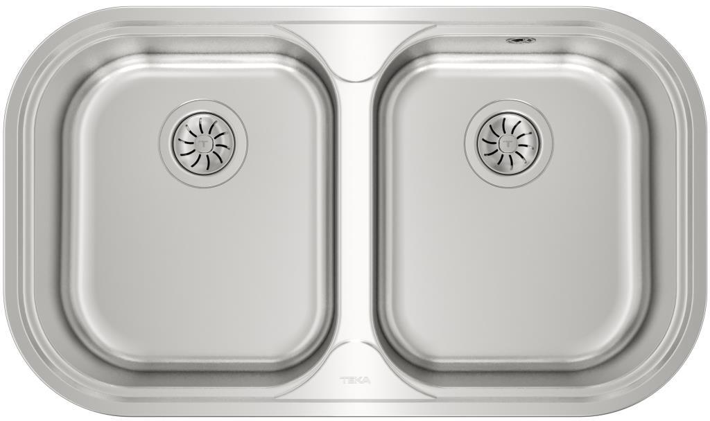 Fregadero Teka Stylo 2C 11107028 | 360x417 cm, 2 tazones, Inox