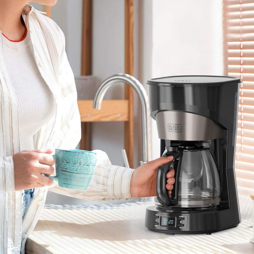 Cafetera de Goteo Black+Decker BXCO1002E | 1000W, temporizador 24h, 1