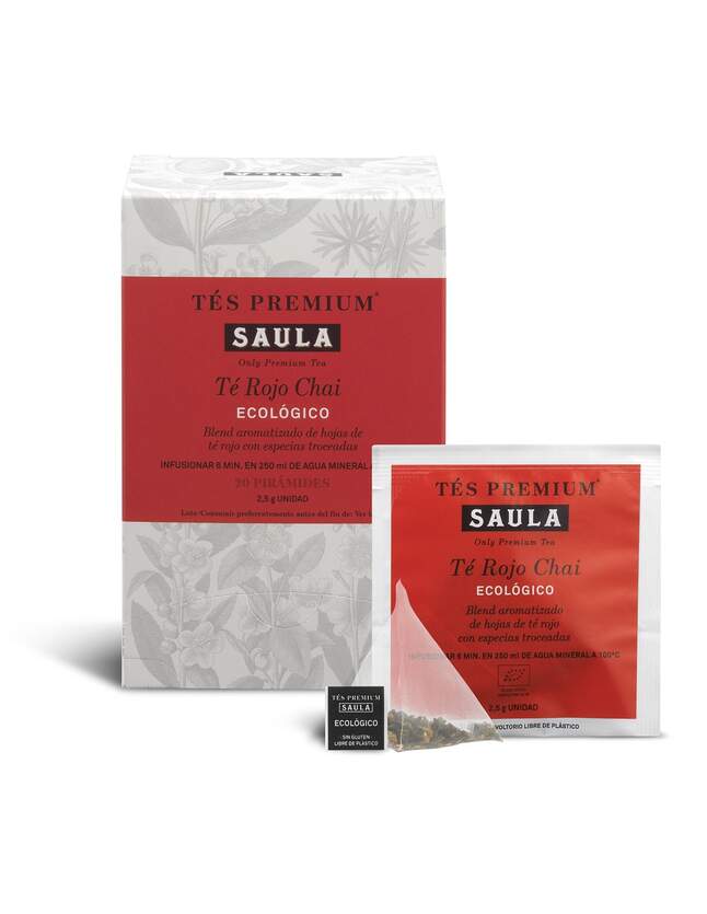 Estuche Saula Té Rojo Chai | 20 Unidades, Ecológico