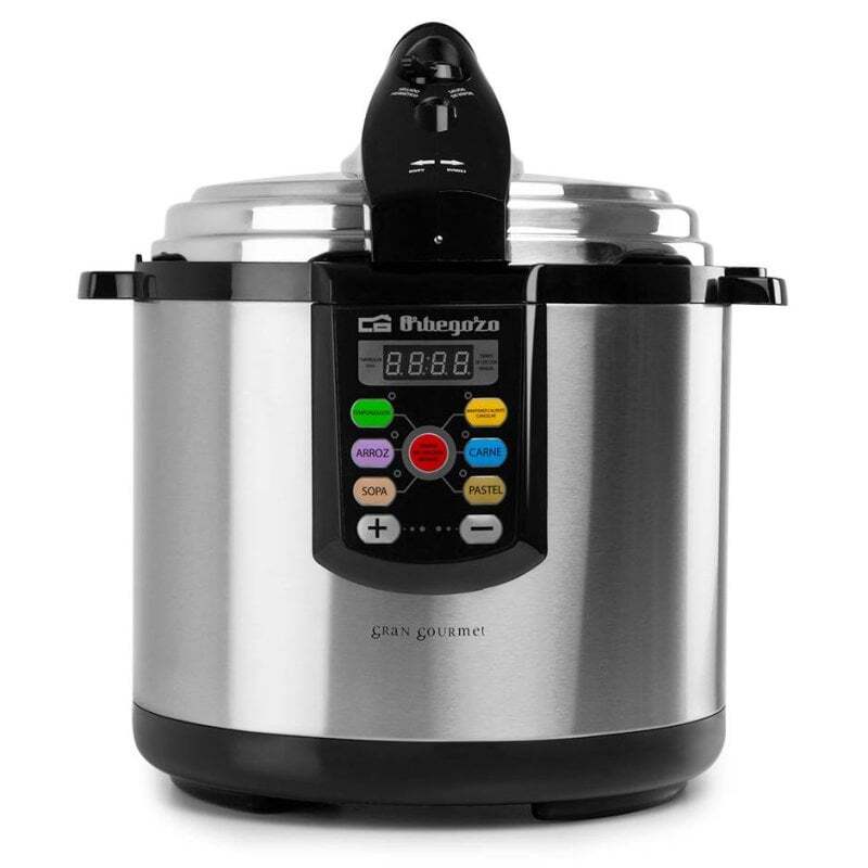 Olla a Presión Eléctrica Orbegozo HPE8075 17131 | 8 L, Inox