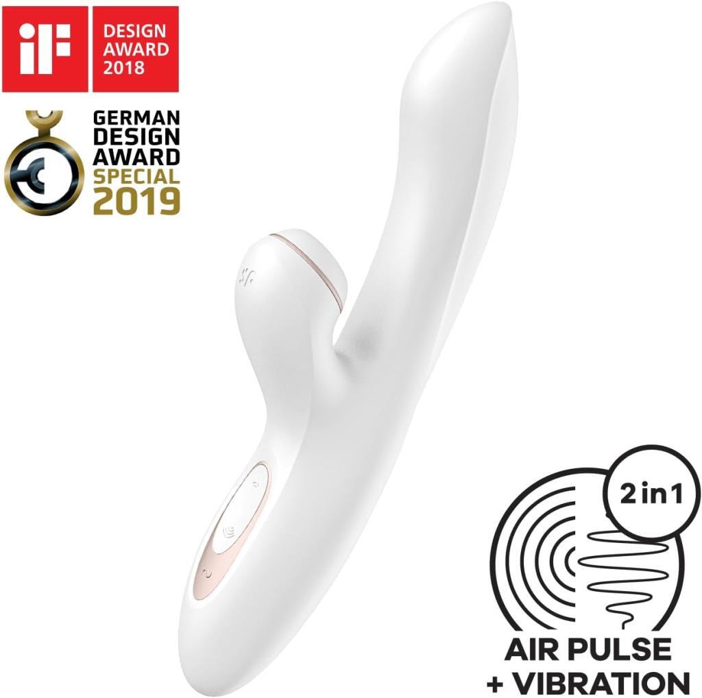 Satisfyer Pro + G-Spot | Vibrador con ondas de presión, flexible