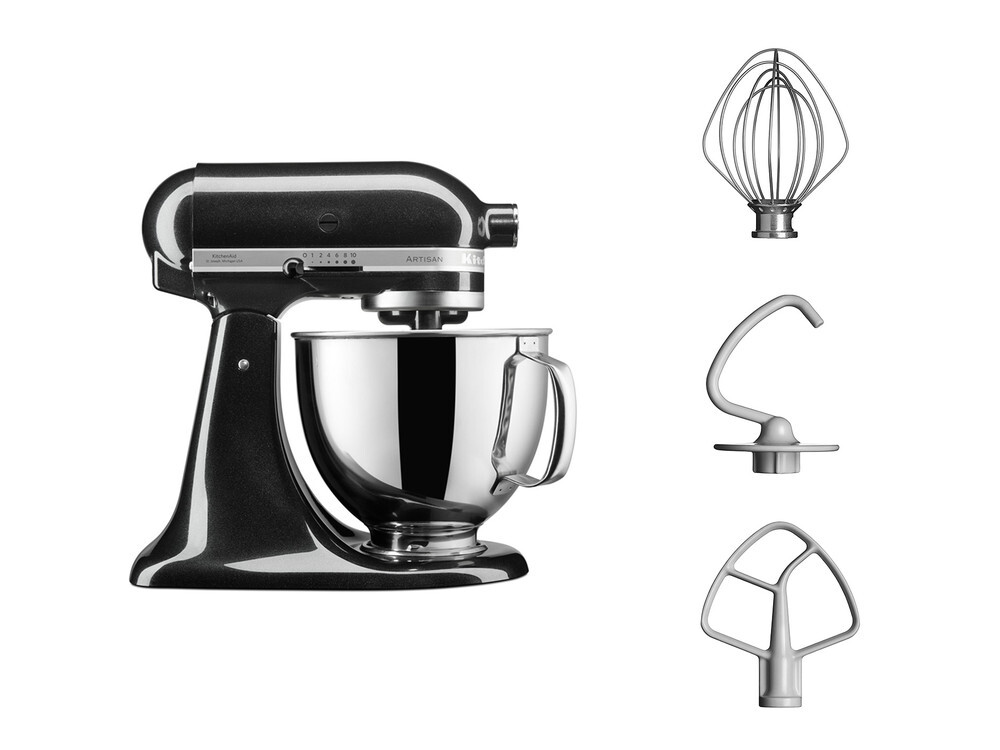 Robot Cocina KitchenAid 5KSM125EOB Artisan Negra | 300W, 4.8L