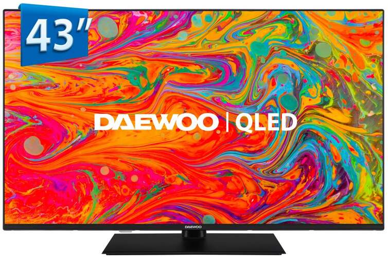 TV Daewoo 43" QLED 43DM65QV | 4K Ultra HD, Smart TV VIDAA