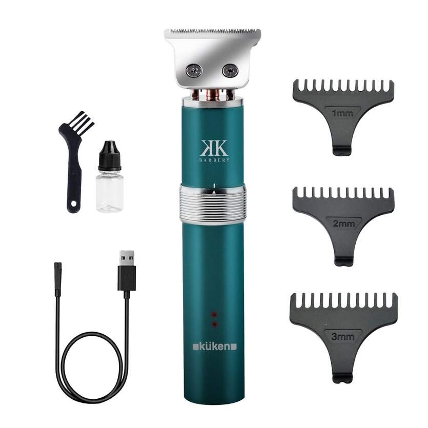Cortapelo Kuken 33169 | Para barba y cuerpo, Verde | Mi Electro