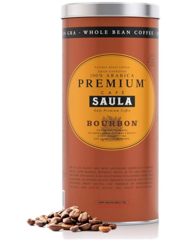 Café en grano Saula 30121641 | Café Premium Bourbon, 500 g