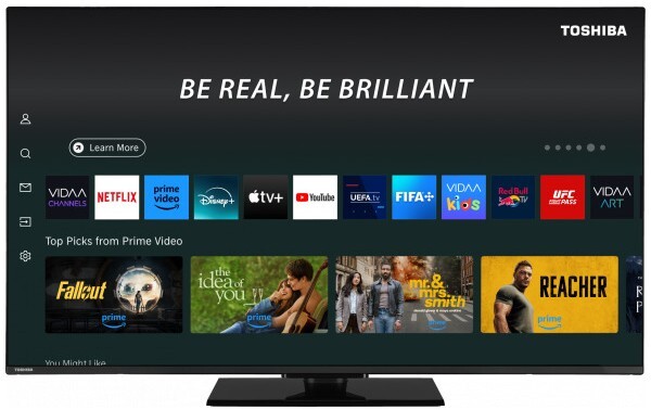 TV Toshiba 55" QLED 55QV3F63DG | 4K Ultra HD, Smart TV VIDAA