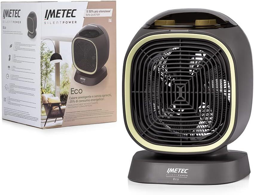 Calefactor Imetec Silent Power Eco | 2200W, Temperatura regulable