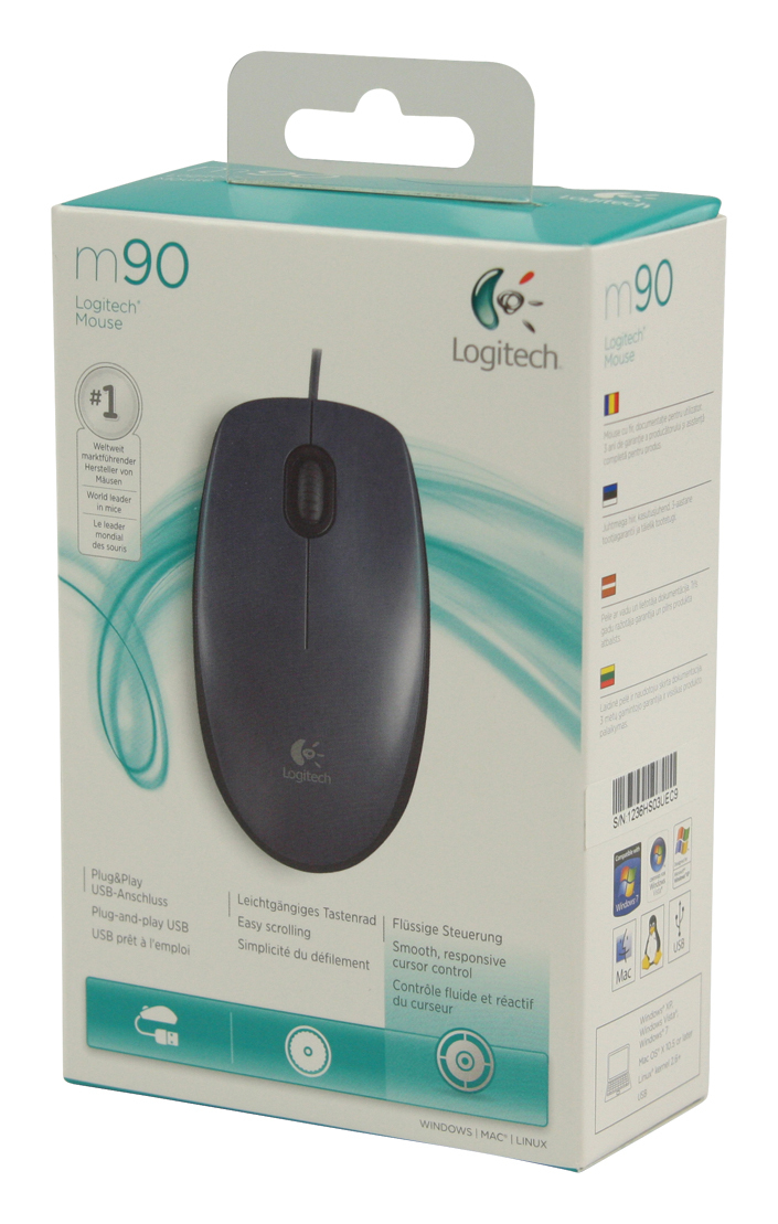 Ratón Logitech M90 | Con Cable, 1000dpi | Mi Electro