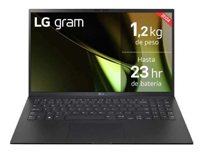Portátil LG Gram 15Z90S GAA74B - Intel Ultra 7 155H, 16 GB RAM, 512 GB SSD, Pantalla 15"