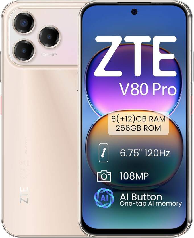ZTE V80 Pro 8/256 GB Petal Gold | 6, 75", Unisoc T7250