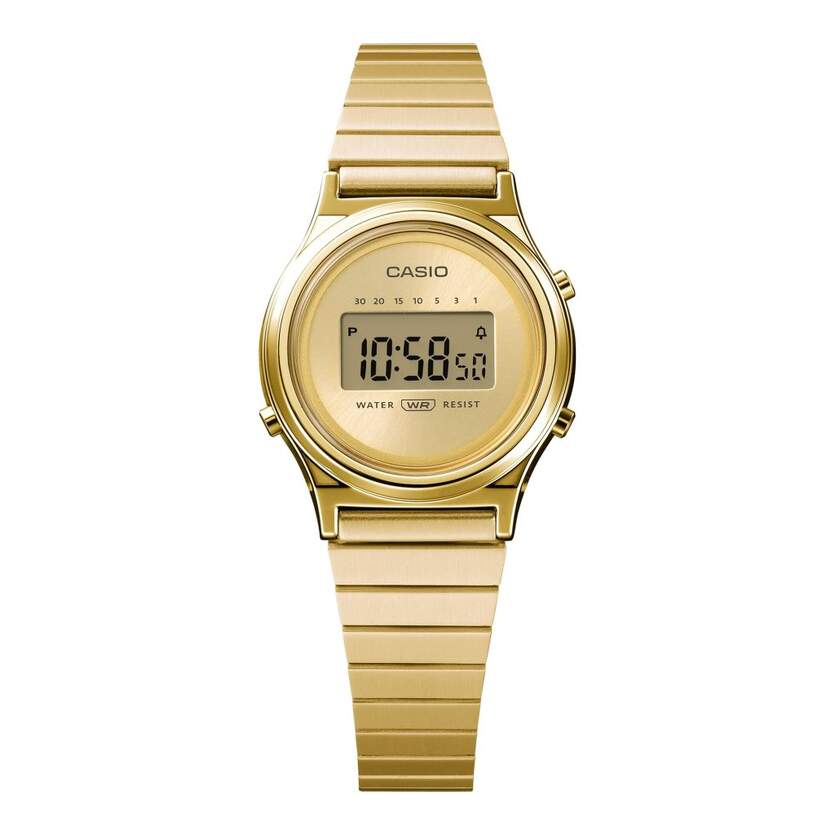 Reloj Casio Vintage LA700WEG-9AEF | Digita, esfera dorada | Mi Electro