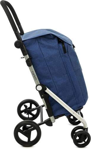 Carro-Compra Carlett Classic Duo | 54 L, Bolsillo Térmico, Acero