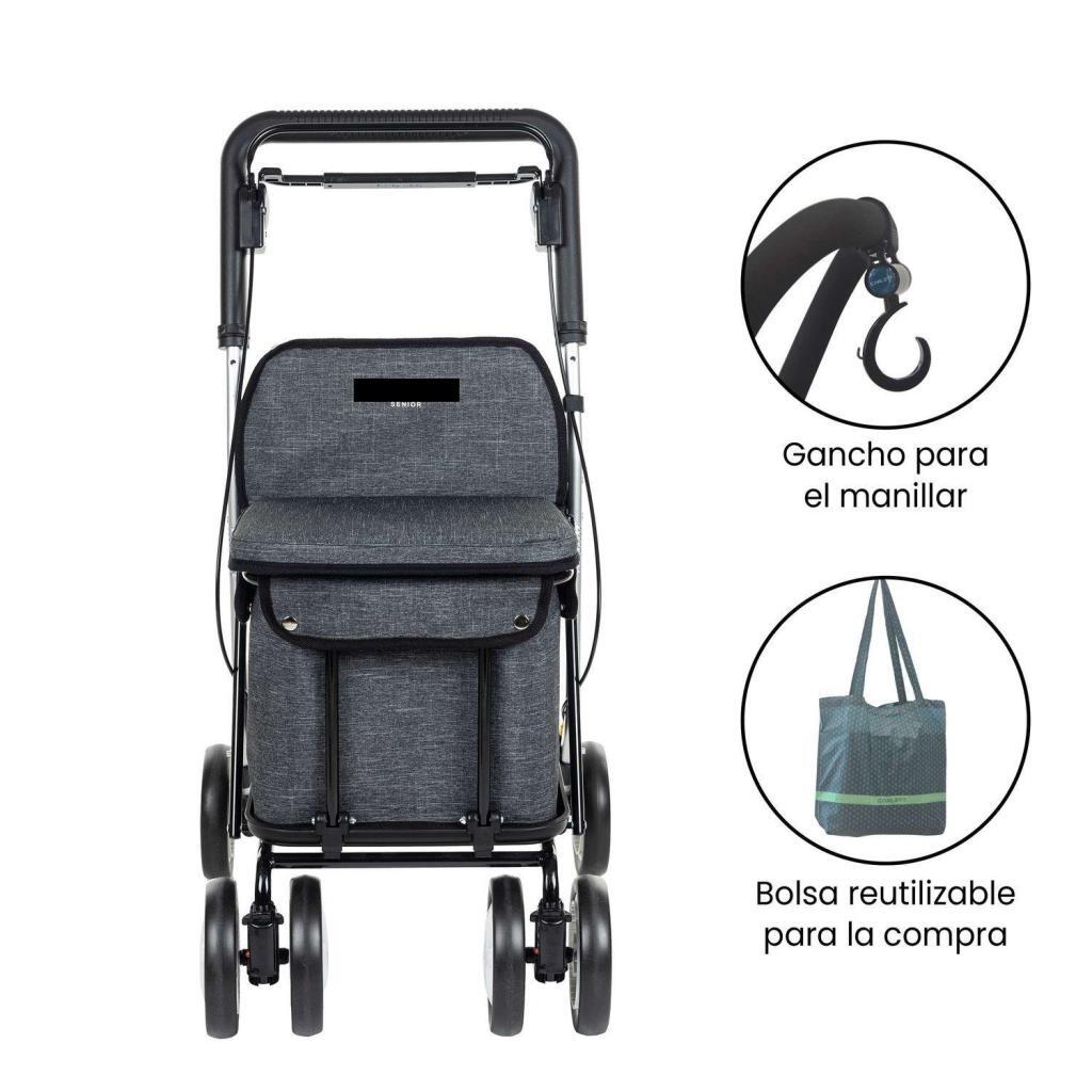 Carrito de la compra Carlett Comfort Ice | Color gris oscuro