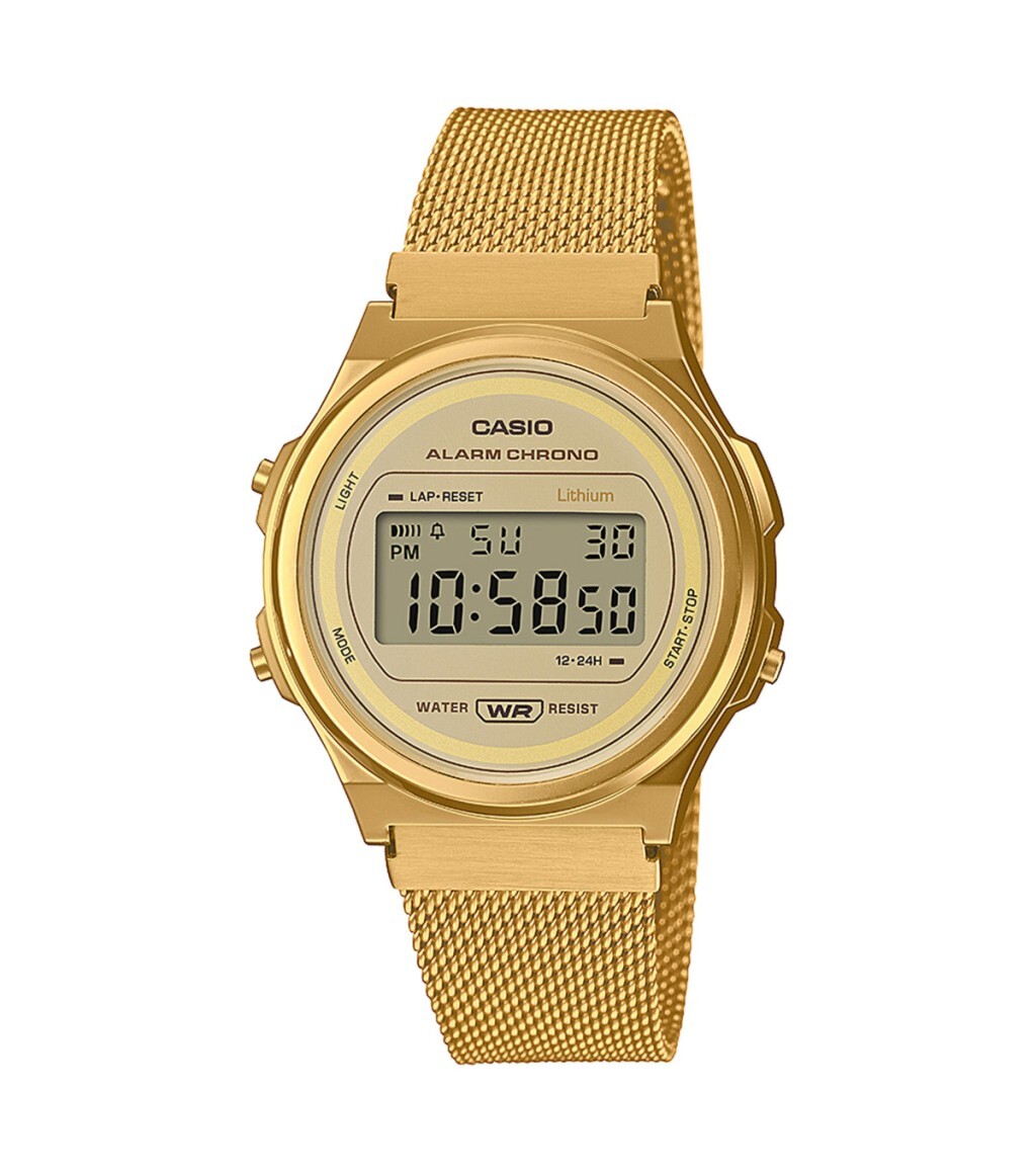 Reloj Casio Vintage Round A171WEMG-9AEF | Esfera digital circular