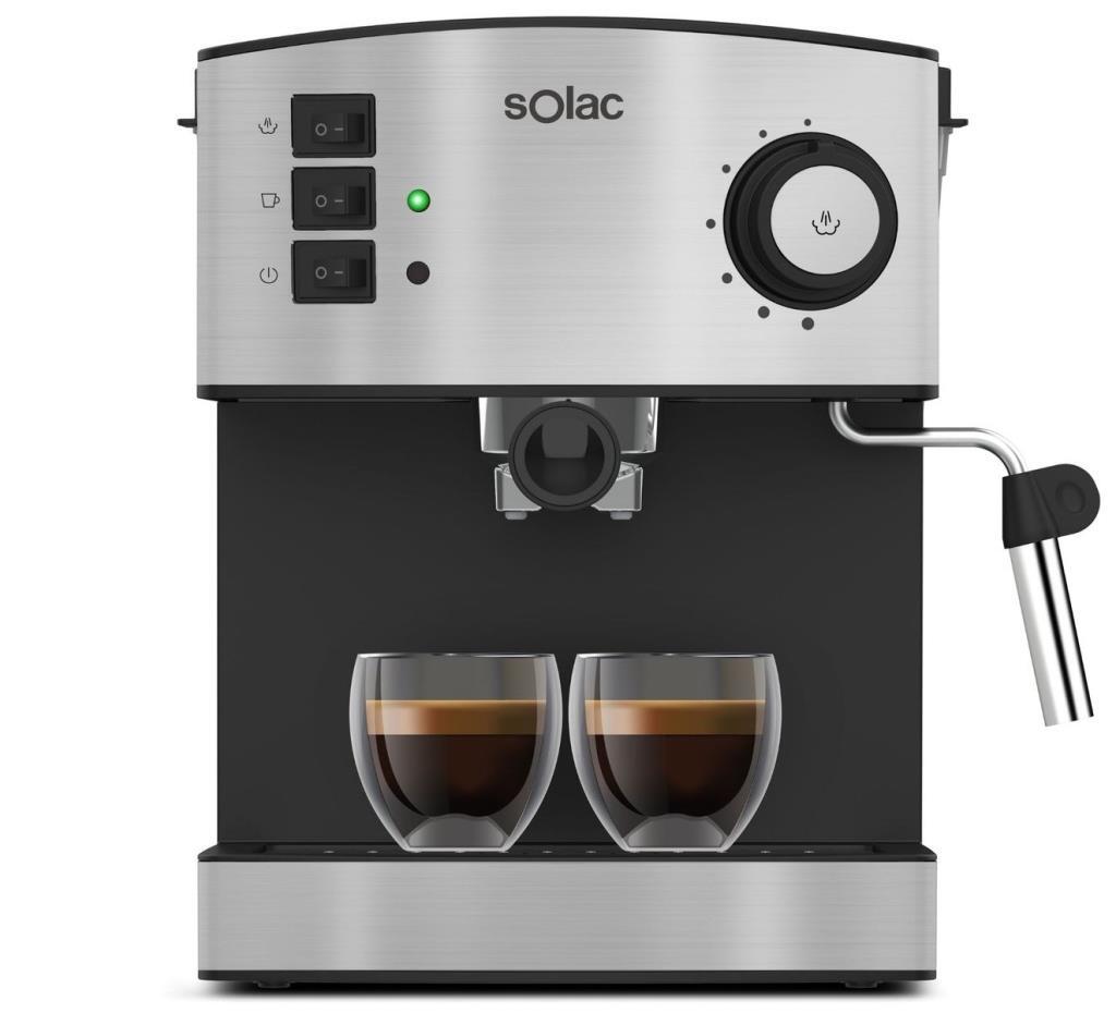 Cafetera Expresso Solac CE4483 | 850 W. 20 bar, Inox | Mi Electro